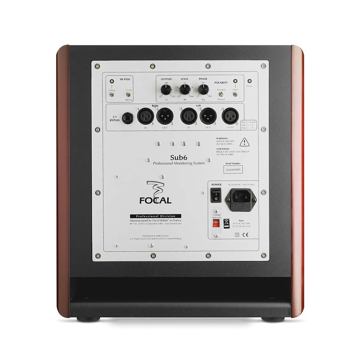 Focal Sub6 11" inch Active Studio Subwoofer (Single) - Audempire